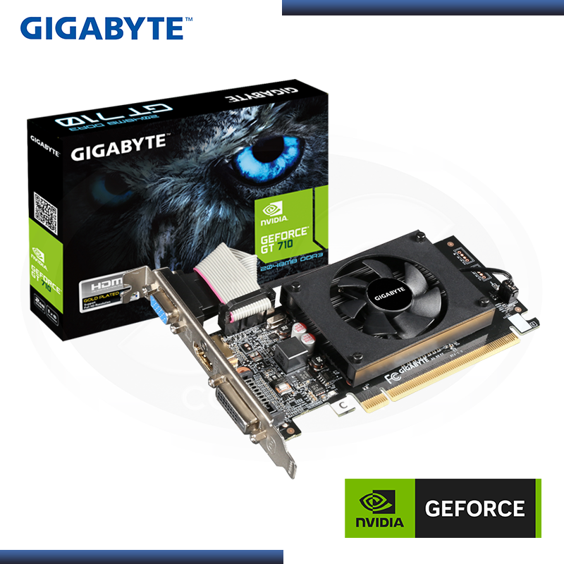 TARJETA DE VIDEO GIGABYTE GT710 2GB PCI-E DDR3 64BITS – DComputer