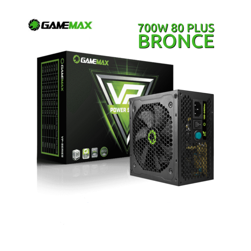 FUENTE DE PODER VP-700 GAMEMAX APFC 80PLUS BRONZE – DComputer